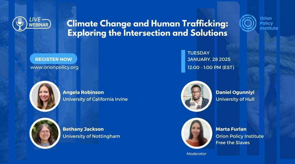 Climate Change and Human Trafficking: Join Our Webinar